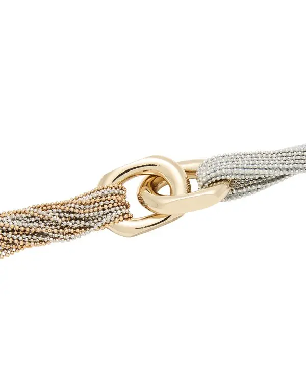Fabiana Filippi Two Tone Beaded Link Bracelet