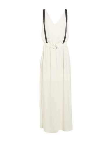 Brunello Cucinelli Ivory Silk Maxi Dress - White