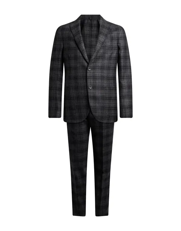 Montedoro By Slowear Suit Charcoal Size Virgin Wool