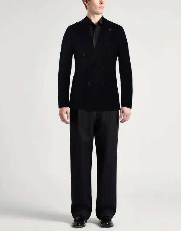 Tagliatore Blazer Size Polyester, Virgin Wool, Acrylic - Navy