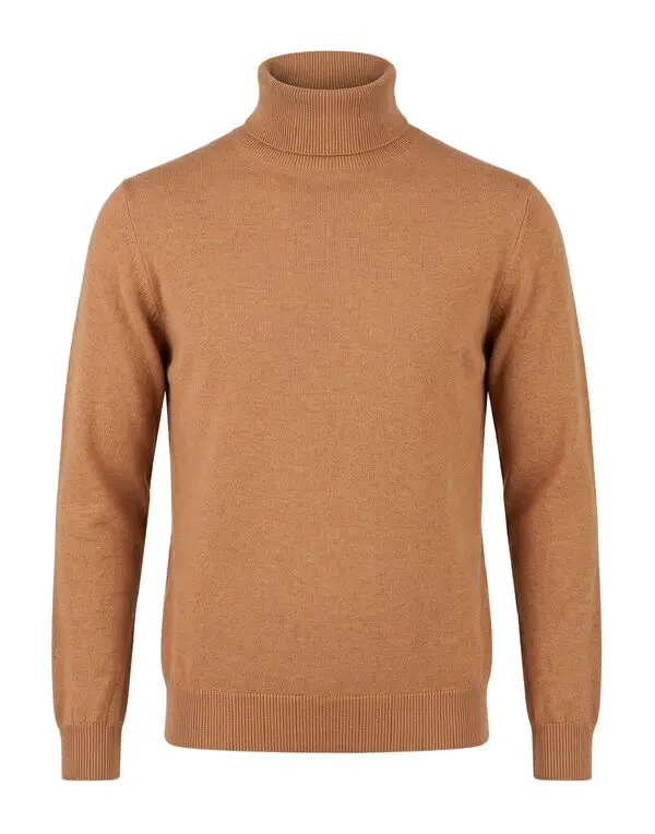JEORDIE'S Merino Wool And Cashmere Turtleneck Sweater