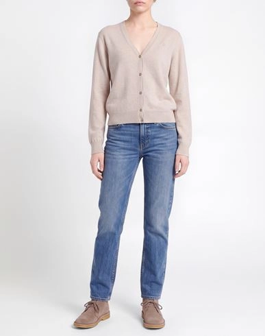 Timberland Wool Blend V-neck Cardigan With Embroidered Logo - Grey