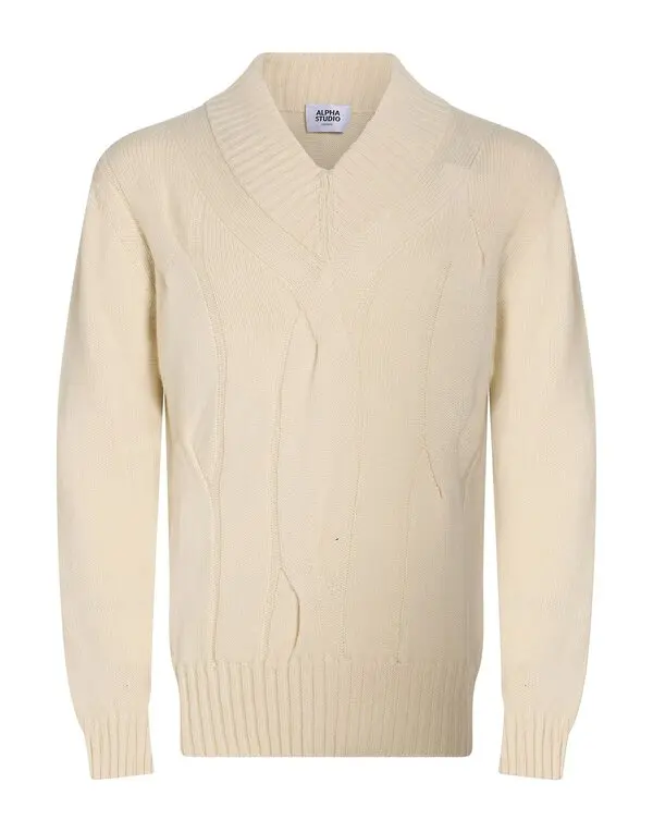 Alpha Studio Cashmere V-neck Sweater