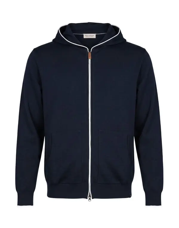 Paul & Shark Midnight Virgin Wool & Cashmere Cardigan
