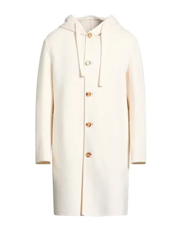 LARDINI Midnight Wool Coat - White
