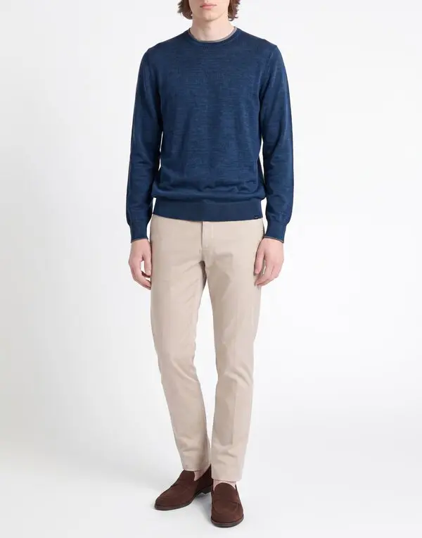 Paul & Shark Virgin Wool And Silk Blend Sweater - Blue