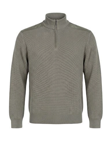 Paul & Shark Virgin Wool And Silk Zip-up Sweater - Grey