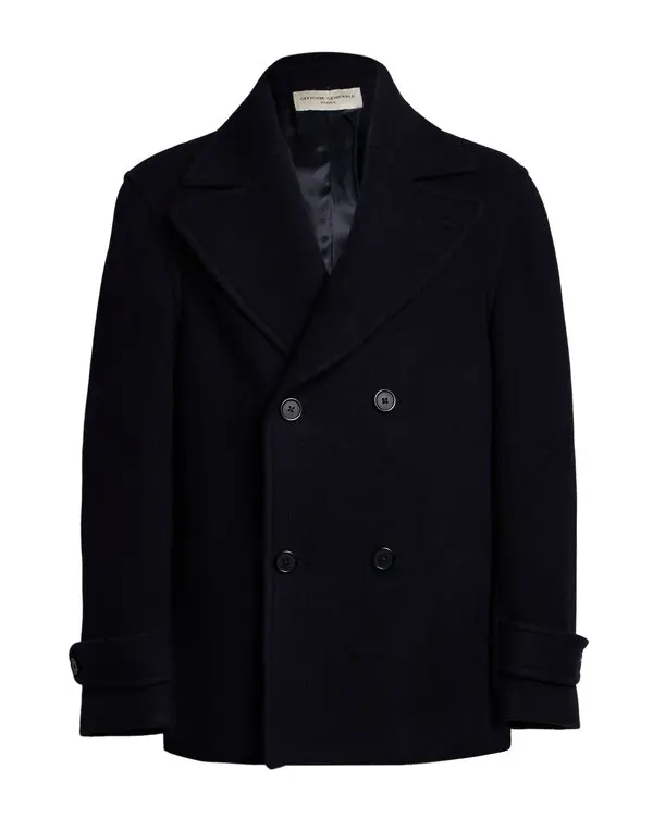 Officine Générale Coat Midnight Size Virgin Wool, Polyamide