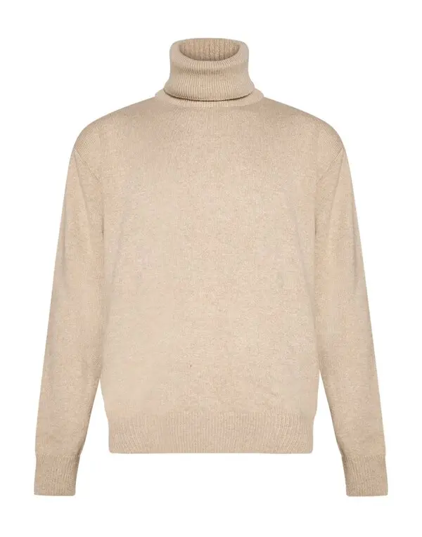 Paul & Shark Turtleneck Sand Size Virgin Wool, Viscose, Cashmere - Beige