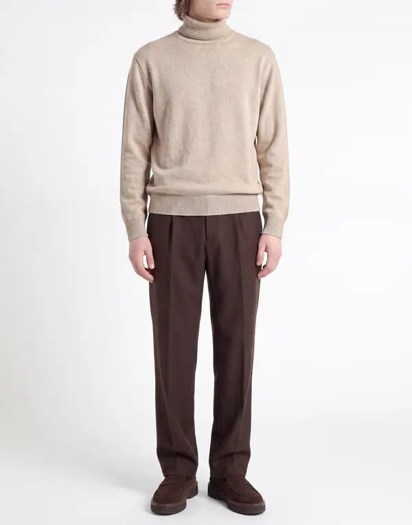 Paul & Shark Turtleneck Sand Size Virgin Wool, Viscose, Cashmere - Beige