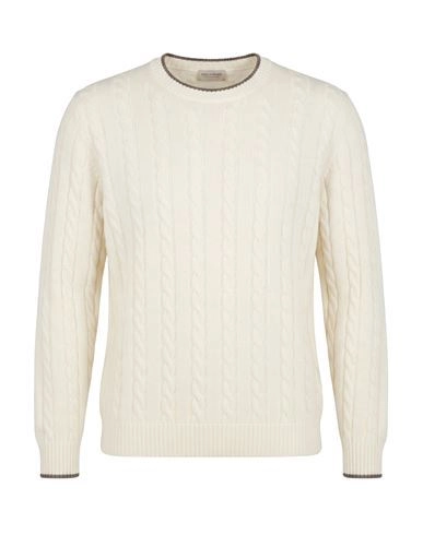 Paul & Shark Sweater Ivory Size Virgin Wool, Cashmere