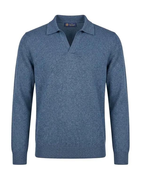 Paul & Shark Virgin Wool, Viscose, And Cashmere Polo Sweater