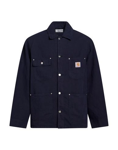 Carhartt Jacket Emerald Size Cotton, Linen - Blue