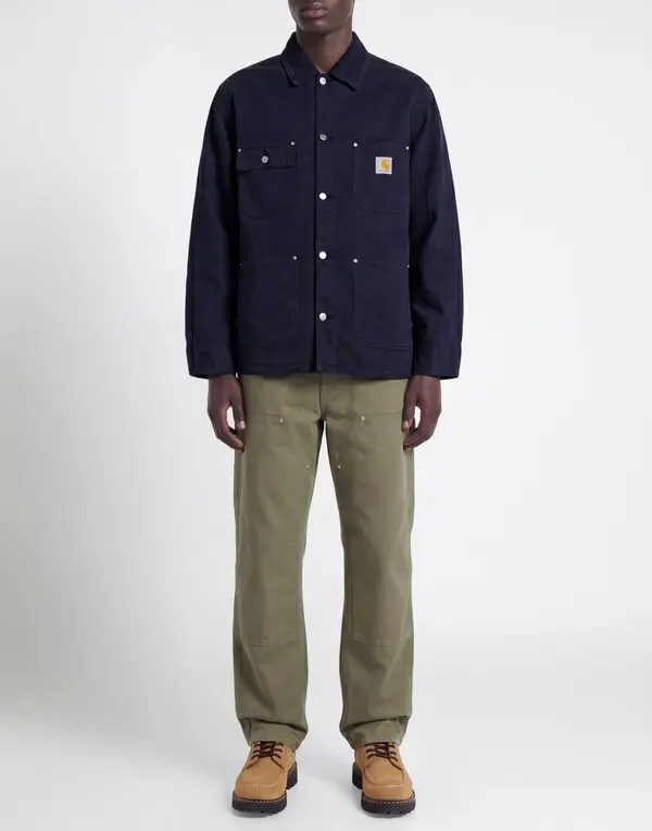 Carhartt Jacket Emerald Size Cotton, Linen - Blue