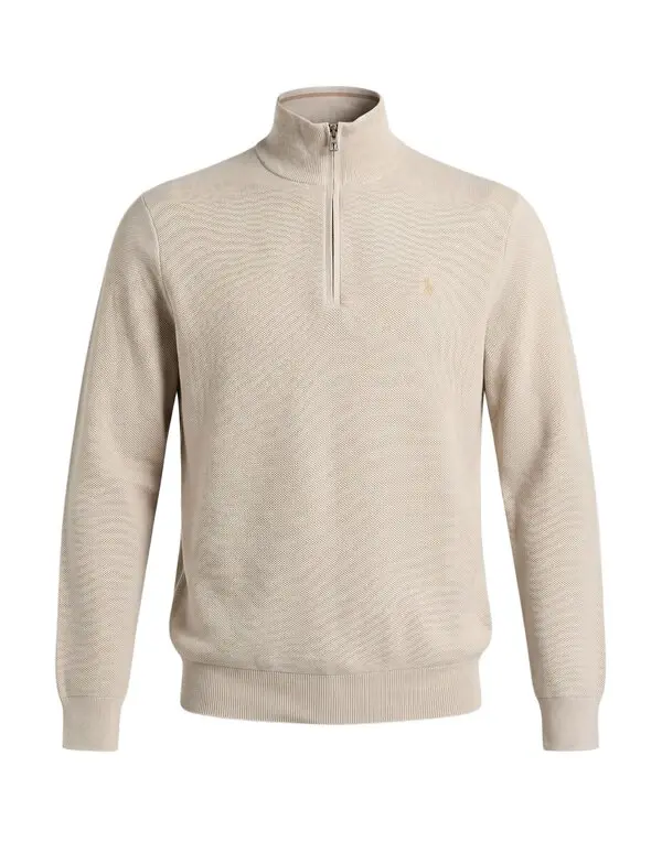 Polo Ralph Lauren Cotton Piqué Half-zip Pullover - Sand