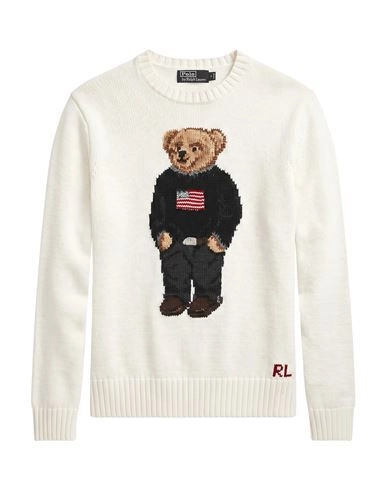 Polo Ralph Lauren Cotton Crewneck Sweater With Graphic Print - White