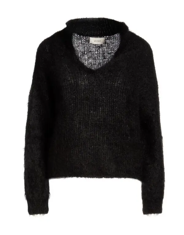 VICOLO Superkid Mohair Blend V-neck Sweater
