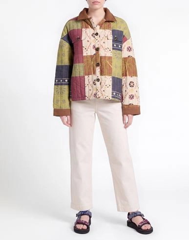 ARIZONA LOVE Puffer Cotton Linen Patchwork Quilted Jacket