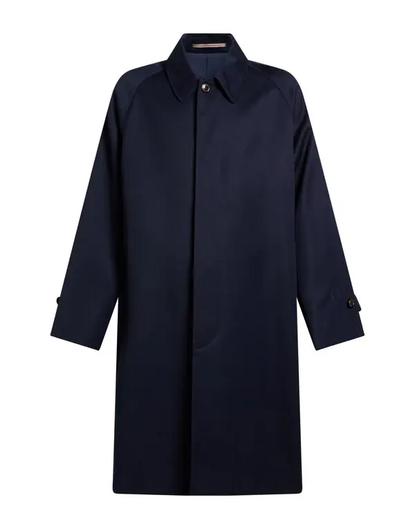 JACOB COHЁN Overcoat & Trench Coat In Midnight Virgin Wool