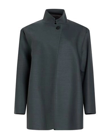 Fabiana Filippi Viscose, Silk, And Cotton Overcoat - Deep Teal