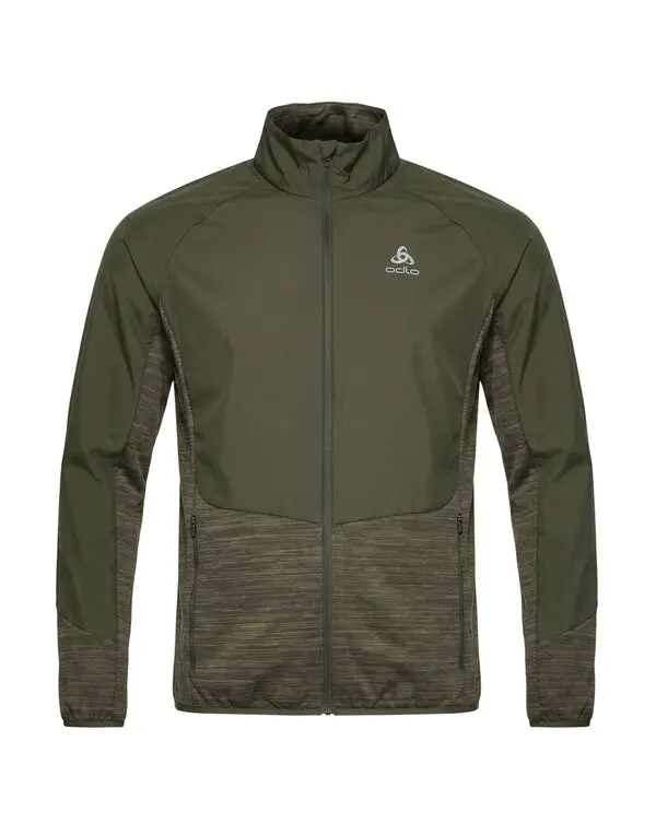 ODLO Polyester Blend Athletic Jacket - Green