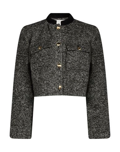 Ba&sh Jacket Charcoal Size Polyester, Wool, Alpaca Wool