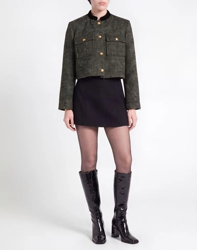 Ba&sh Jacket Charcoal Size Polyester, Wool, Alpaca Wool