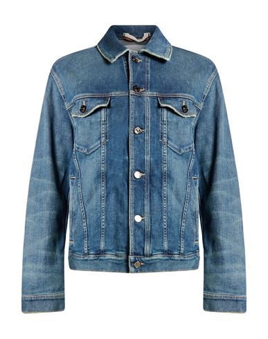 JACOB COHЁN Denim Trucker Jacket With Appliqués