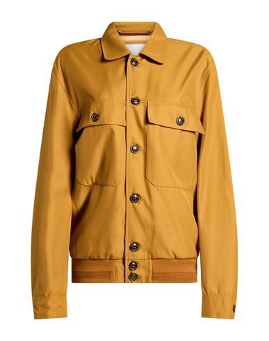 JACOB COHЁN Jacket Mustard Size Polyester, Cotton