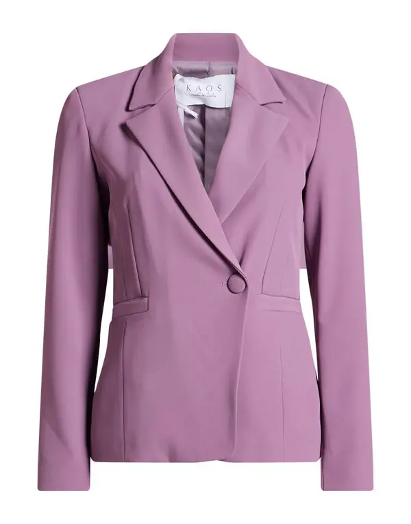 KAOS Single-breasted Polyester Elastane Blazer - Purple