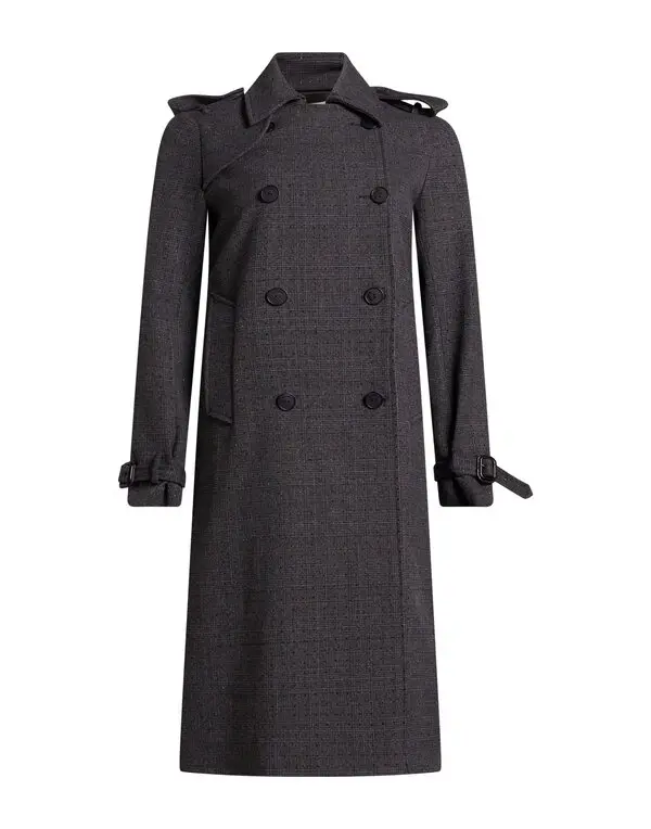Sandro Double-breasted Glen Plaid Coat