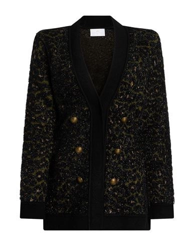 NENETTE Multicolor Metallic Button-embellished Knit Cardigan
