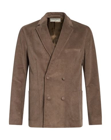 Officine Générale Blazer Taupe Size Cotton, Elastane