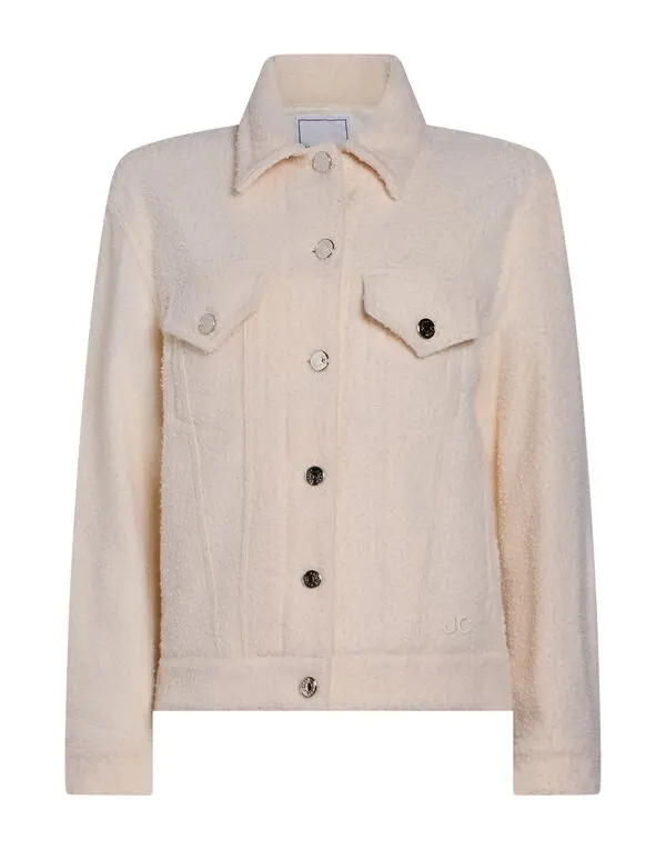 JACOB COHЁN Jacket Ivory Size Wool