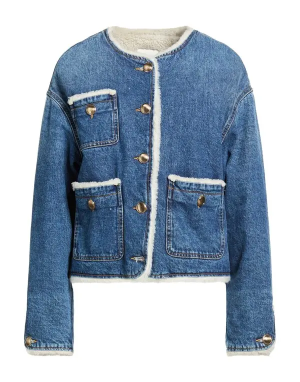 Sandro Denim Outerwear Size Cotton, Polyester, Acrylic