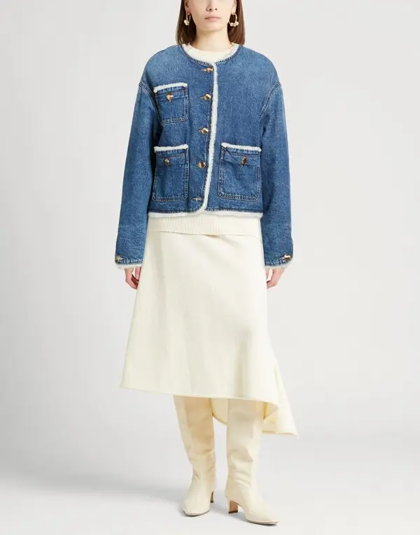 Sandro Denim Outerwear Size Cotton, Polyester, Acrylic