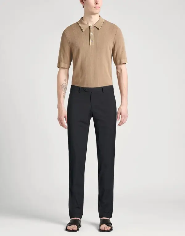 TOMBOLINI Pants Charcoal Size Virgin Wool, Elastane