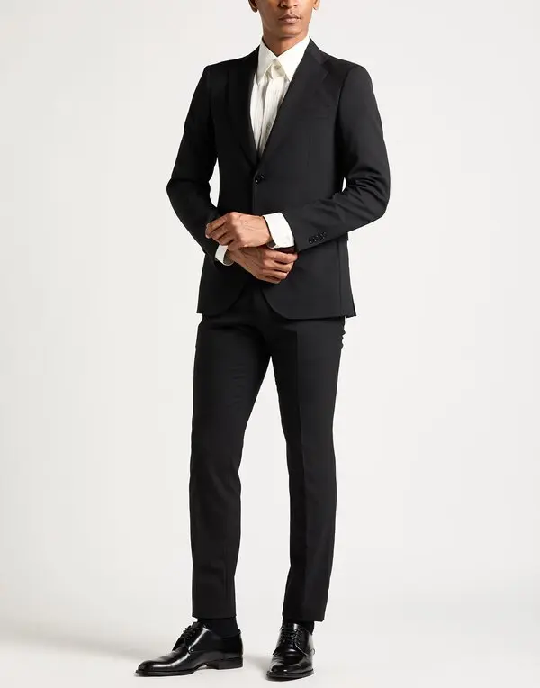 TOMBOLINI Suit Size Virgin Wool, Polyester, Elastane