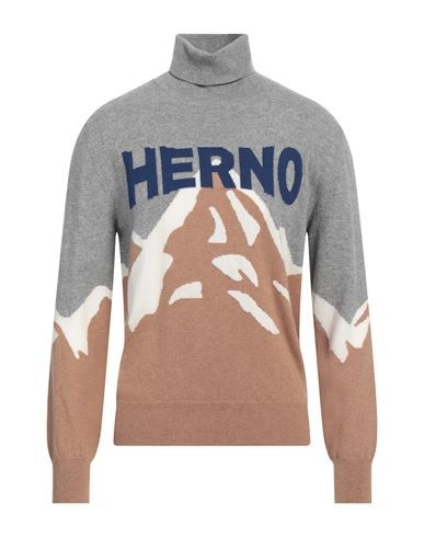 Herno Turtleneck Camel Size Virgin Wool, Cashmere