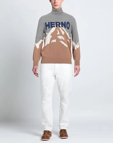 Herno Turtleneck Camel Size Virgin Wool, Cashmere