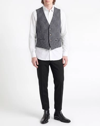 L.B.M. 1911 Houndstooth Textured Wool Blend Vest