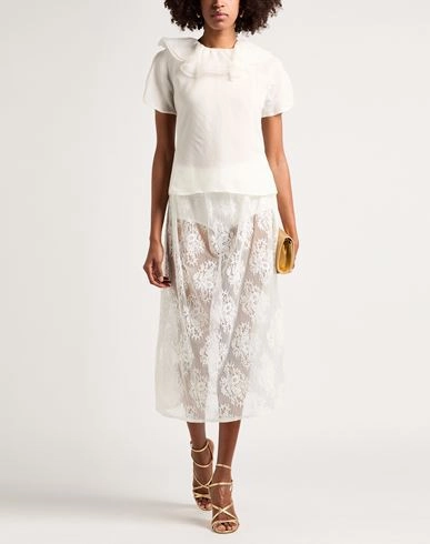 Emporio Armani Silk Organza Ruffled Top