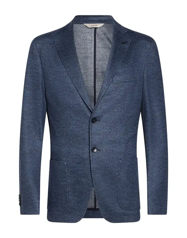 PAOLONI Blazer Size Virgin Wool, Cotton