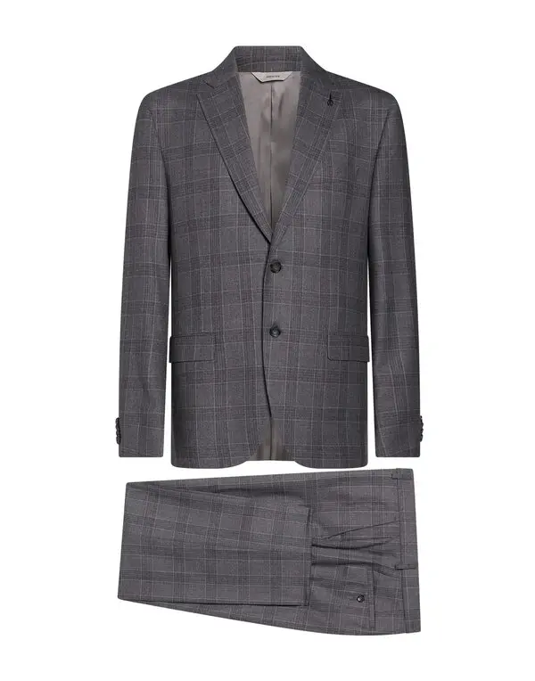 PAOLONI Suit Size Virgin Wool, Elastane