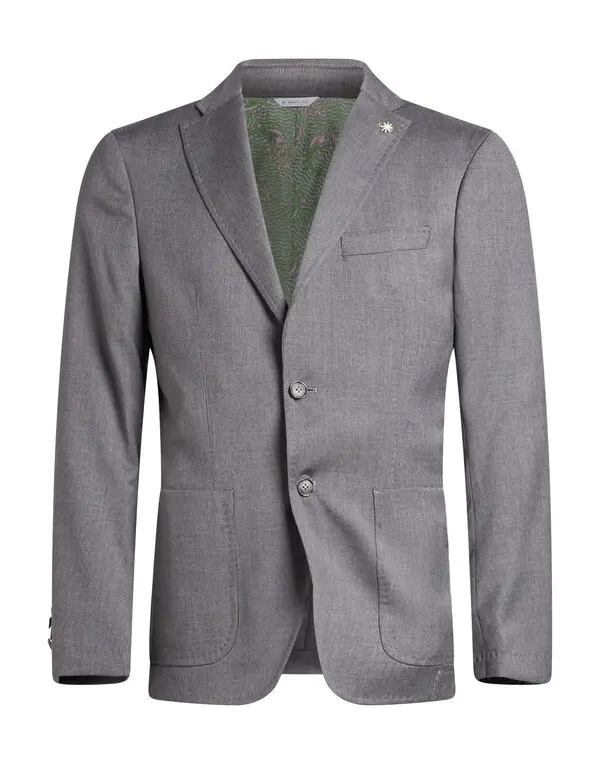 MANUEL RITZ Blazer Size Wool, Elastane