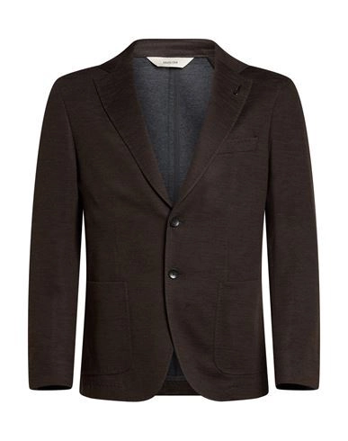PAOLONI Blazer Dark Size Cotton, Virgin Wool, Acrylic, Polyamide