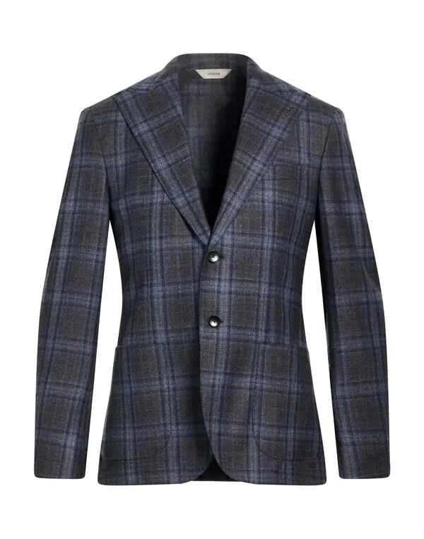 PAOLONI Blazer Charcoal Size Virgin Wool