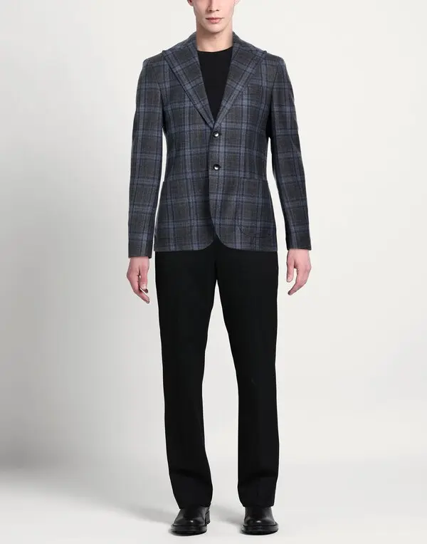 PAOLONI Blazer Charcoal Size Virgin Wool