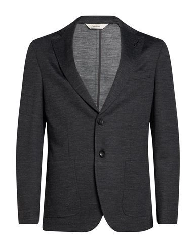 PAOLONI Blazer Charcoal Size Wool, Acrylic, Polyamide
