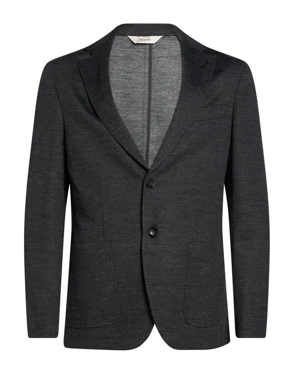 PAOLONI Blazer Charcoal Size Wool, Acrylic, Polyamide
